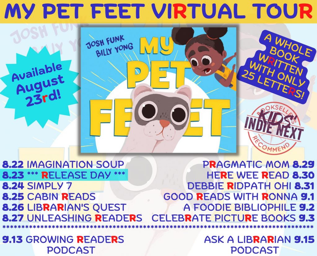 Virtual Book Tour: My Pet Feet by Josh Funk, illustrated by Billy Yong ...